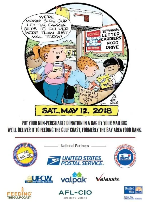 NALC Stamp Out Hunger Food Drive | Southwest Alabama Labor Council, AFL-CIO